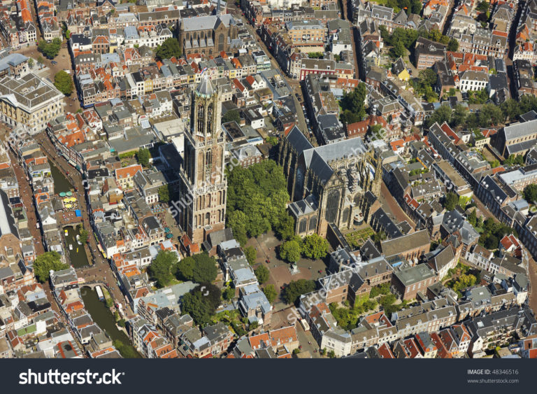 stock-photo-aerial-view-of-utrecht-48346516 - Van Kooten